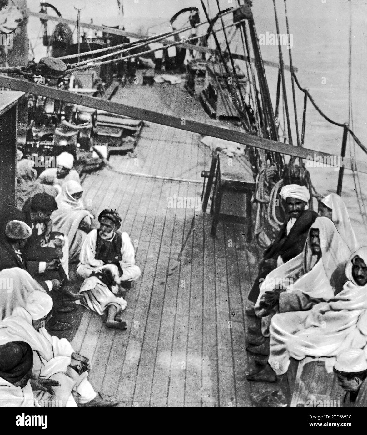 10/31/1911. Italo-Turkish War Moors of Tripoli On board a merchant ship ...