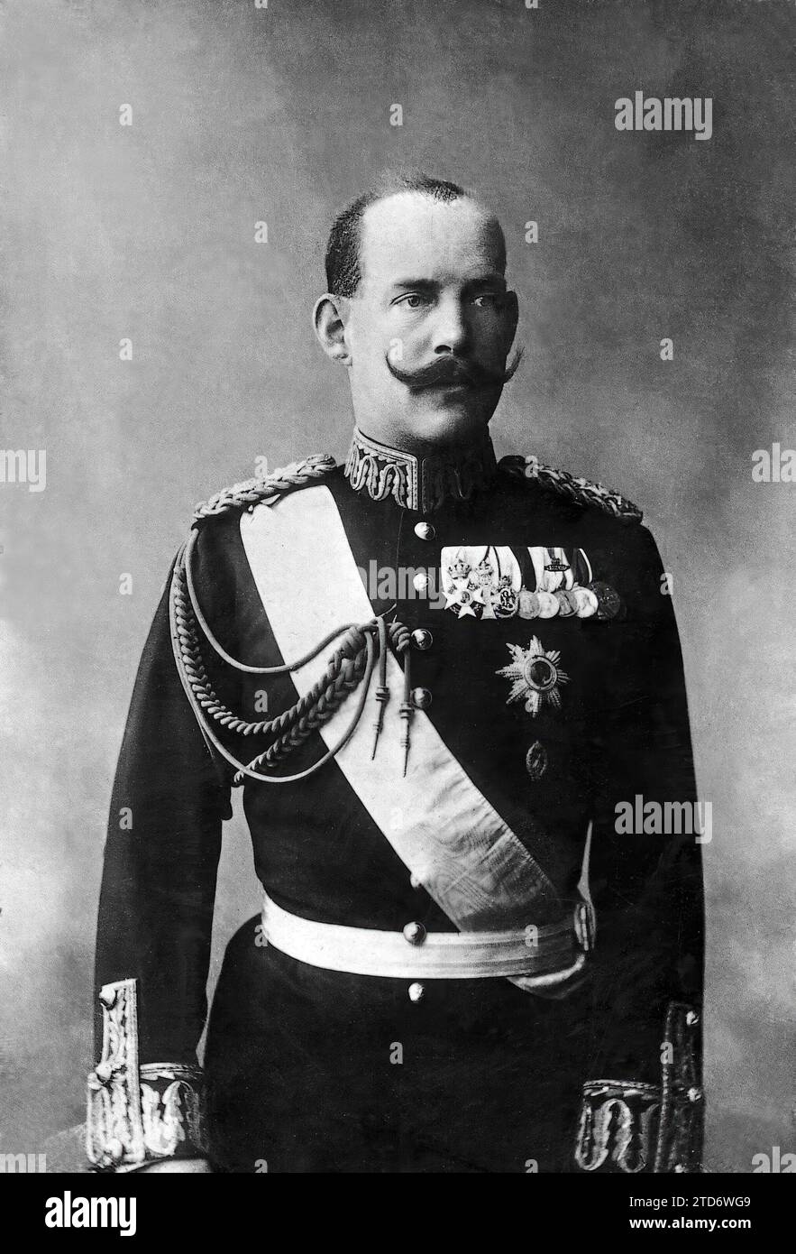 Constantine I of Greece in a portrait from 1923. Credit: Album ...