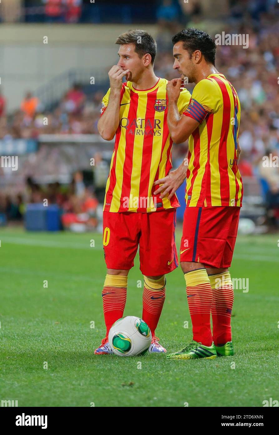 Madrid, August 21, 2013. Spanish Super Cup. Atlético de Madrid ...