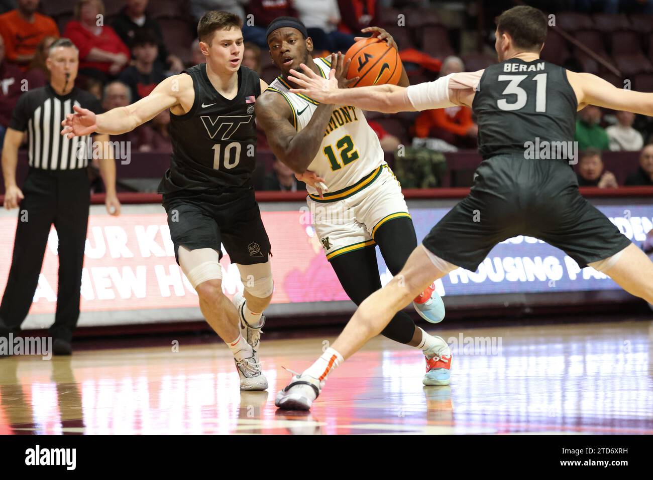 December 16, 2023: Vermont Catamounts guard Shamir Bogues (12) drives ...
