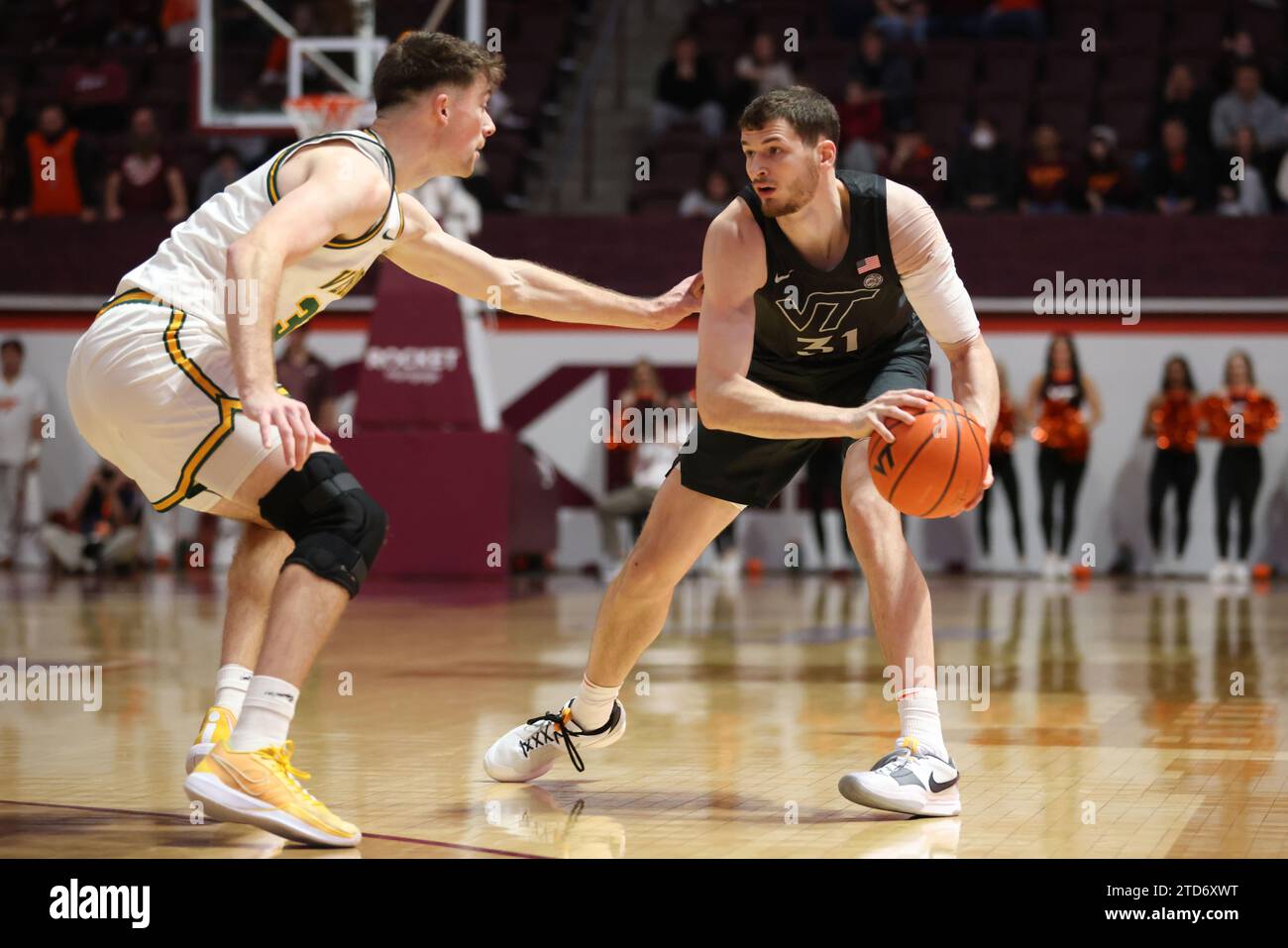 December 16, 2023: Virginia Tech Hokies forward Robbie Beran (31) looks ...