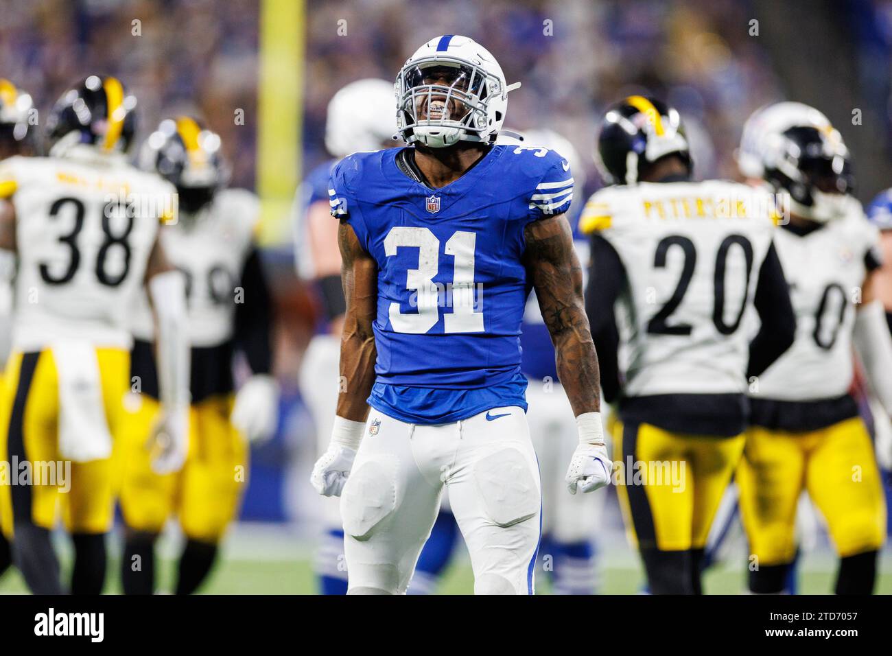 Indianapolis, USA. December 16, 2023: Indianapolis Colts running back ...