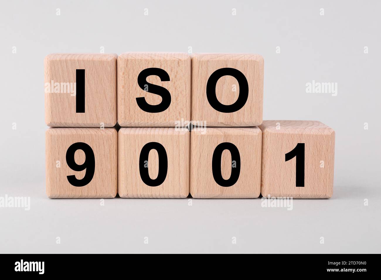 International Organization for Standardization. Wooden cubes with ...