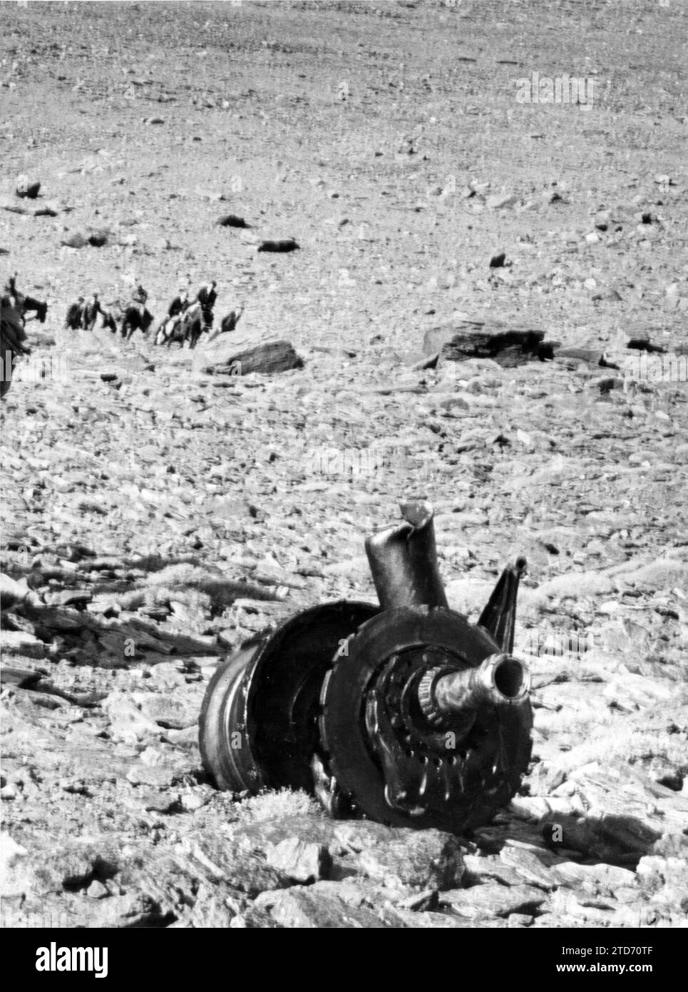 10/04/1964. Aviation accident in Granada. A French Dc 6 crashes on the ...