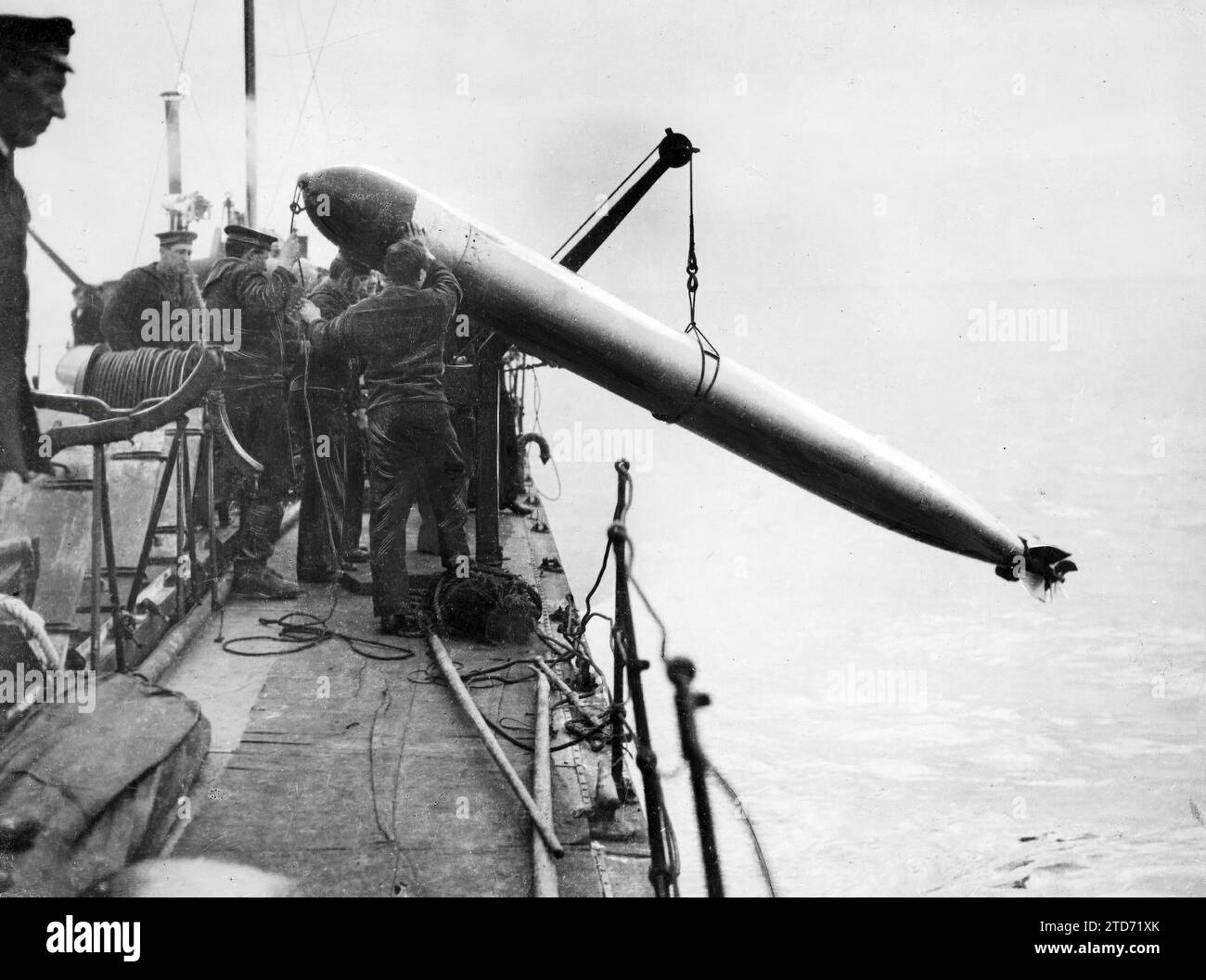 06/30/1916. British Troops in Greece - War at Sea. Picking up an ...