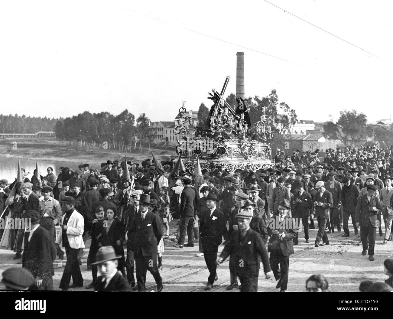 Seville, March 1900. The Lord of the Three Falls of the brotherhood of ...