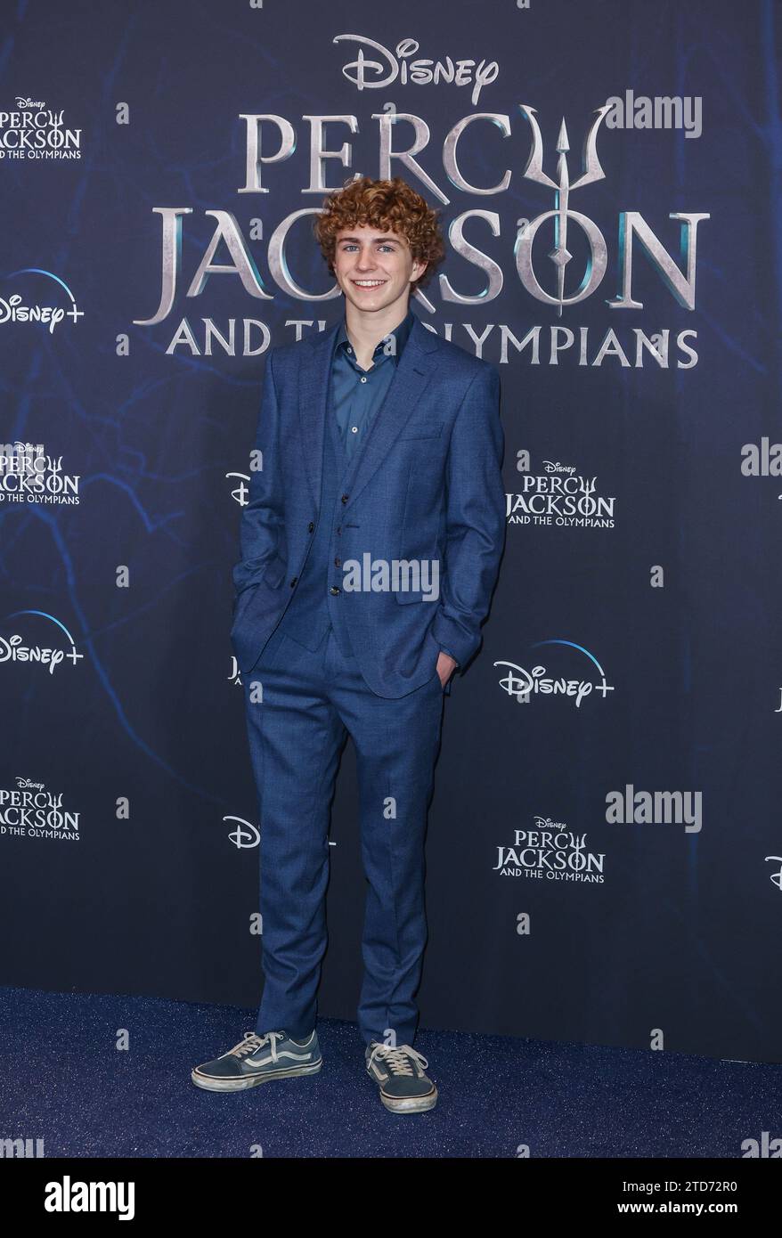 Walker Scobell attends the UK Premiere of "Percy Jackson and the ...