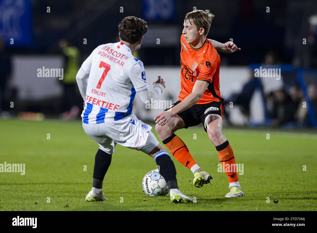 HEERENVEEN - (l-r) Mats Kohlert of SC Heerenveen, Milan de Haan of FC Volendam during the Dutch ...