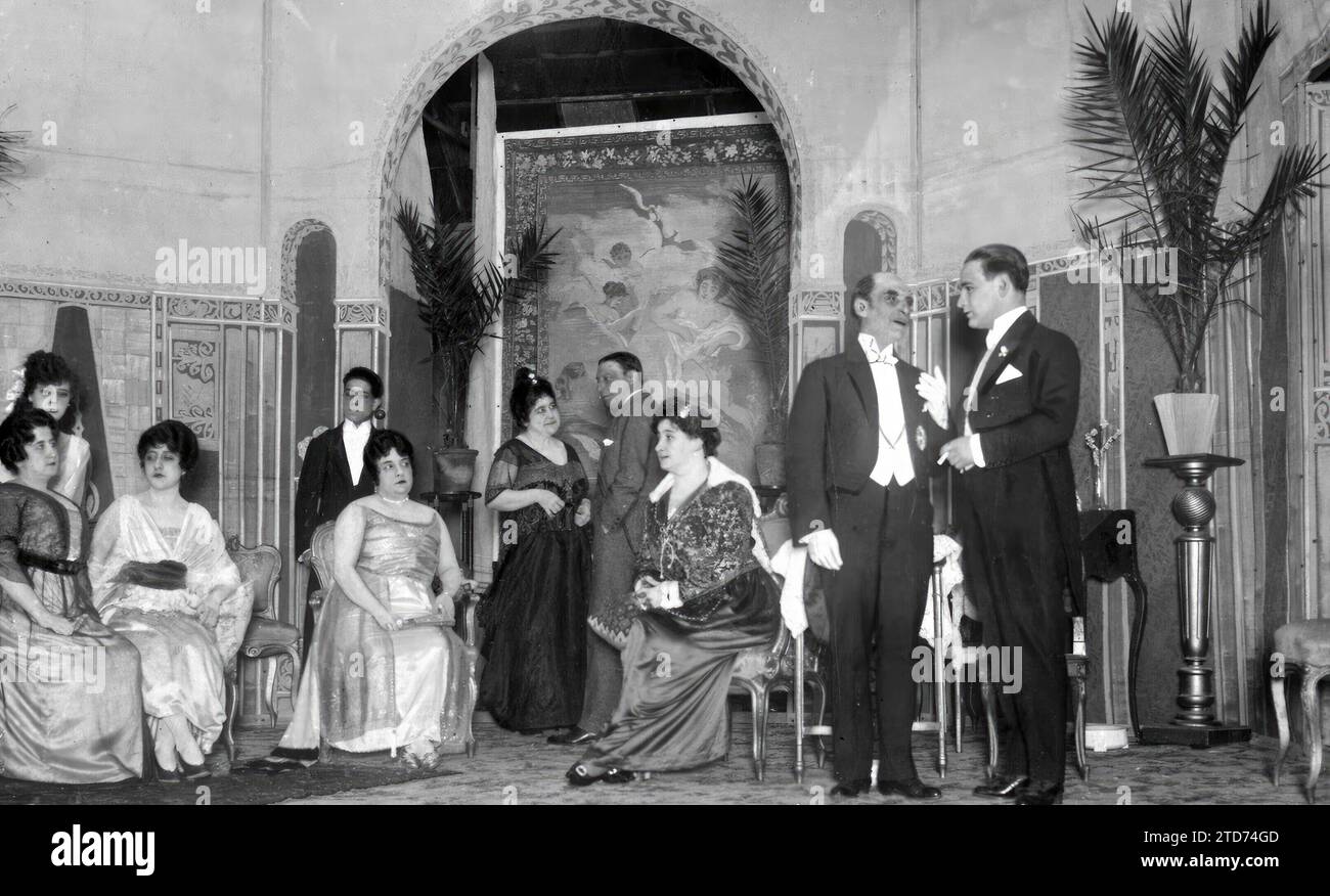 11/16/1917. At the Prince Alfonso Theater in Madrid. A scene from Oscar ...