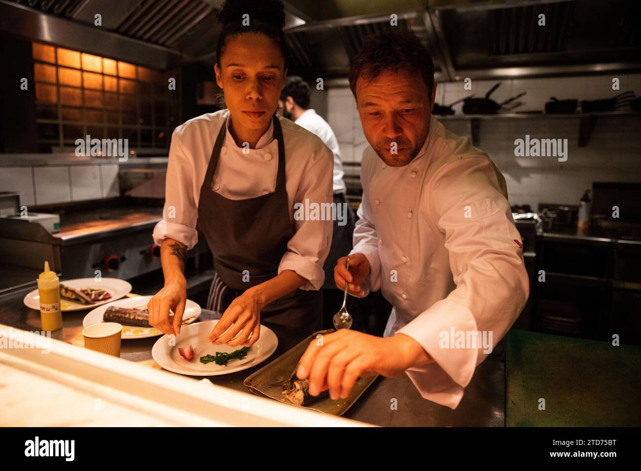STEPHEN GRAHAM and VINETTE ROBINSON in BOILING POINT (2021), directed ...