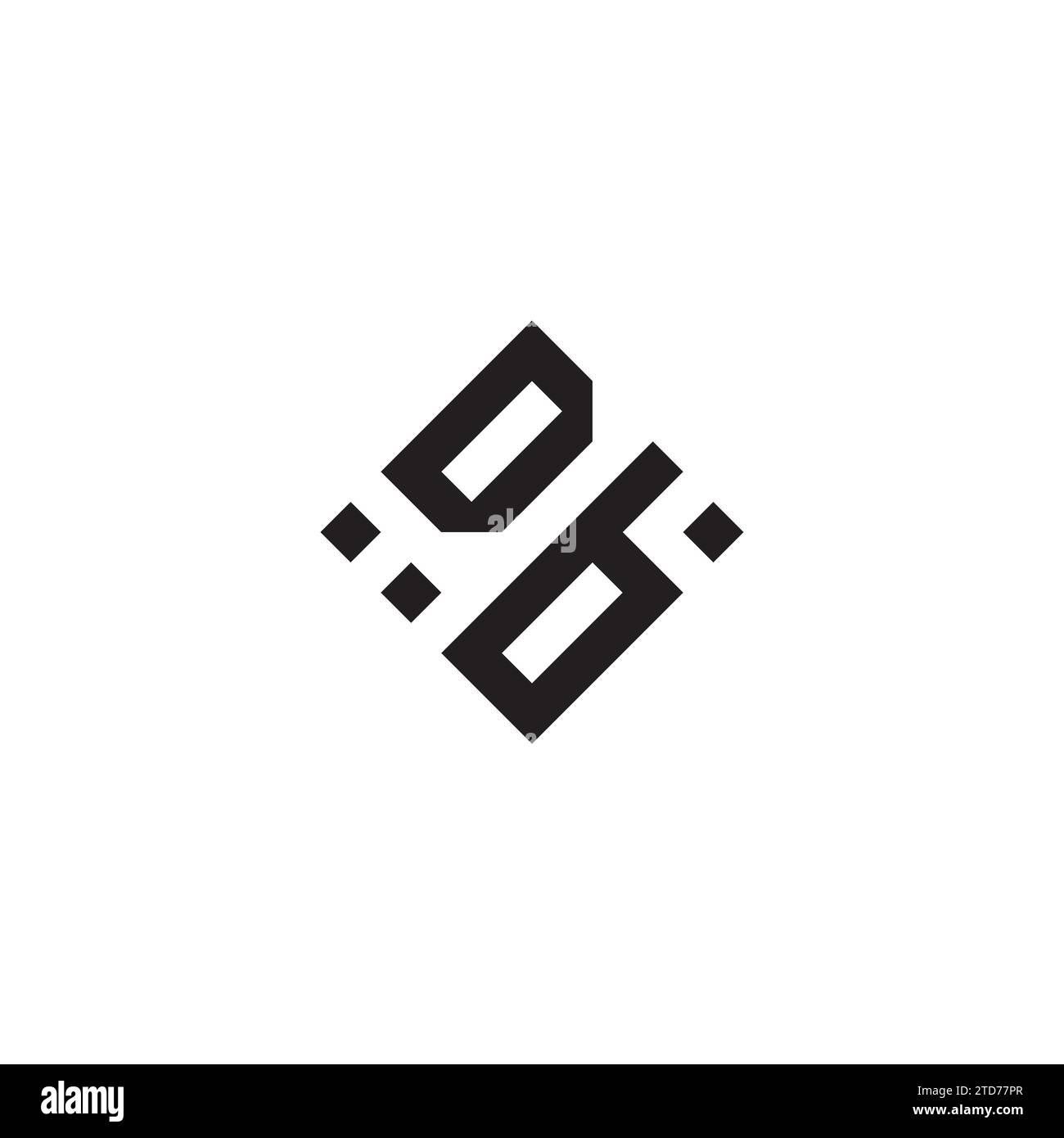 BD abstract geometric concept logo in high quality professional design ...