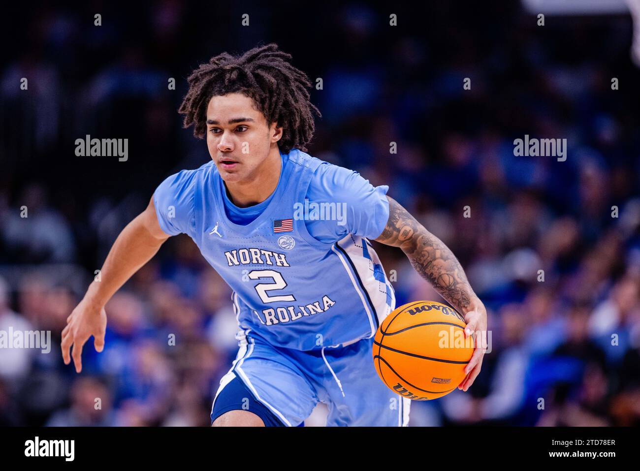 December 16, 2023: North Carolina Tar Heels guard Elliot Cadeau (2 ...