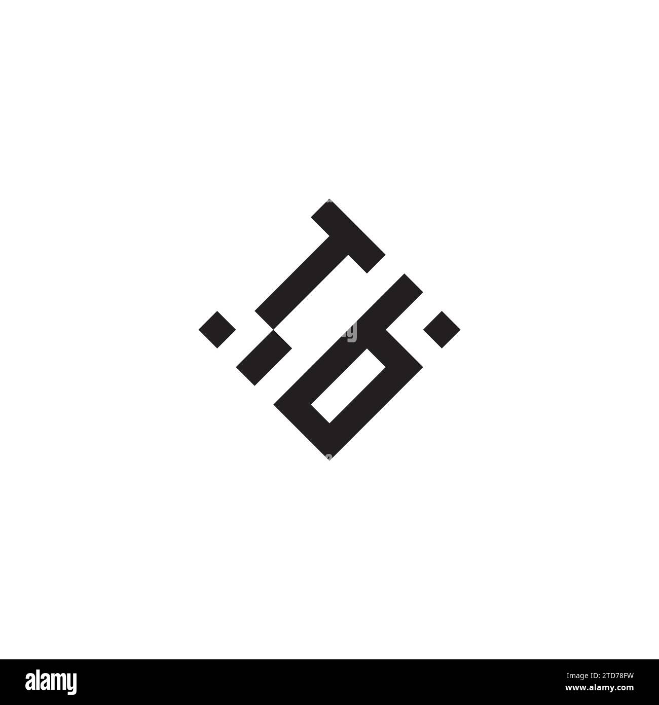 BT abstract geometric concept logo in high quality professional design ...