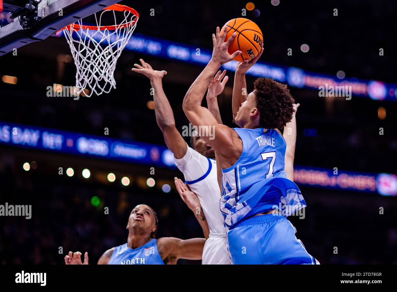 December 16, 2023: North Carolina Tar Heels guard Seth Trimble (7 ...