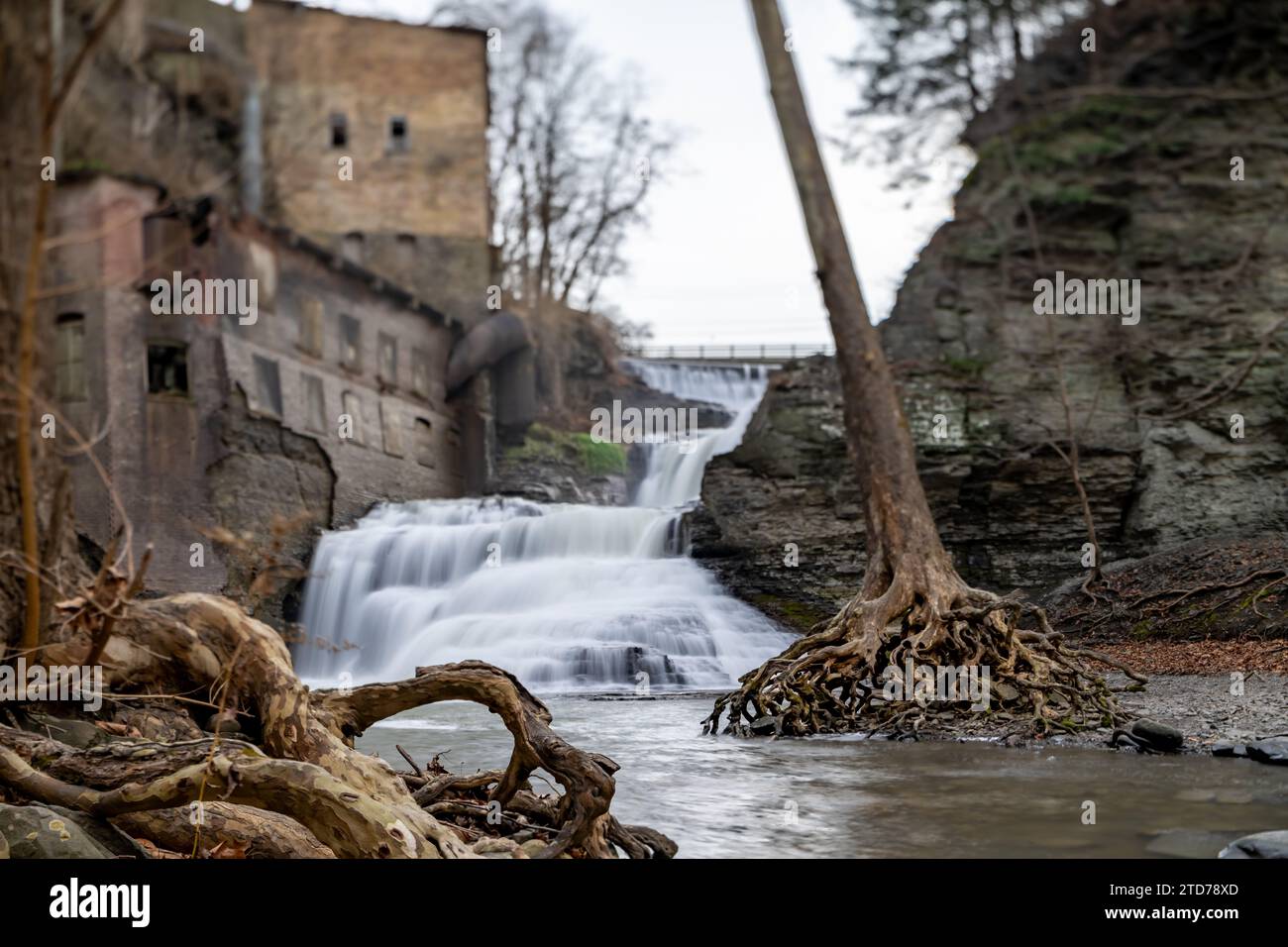 Abandoned Mill at Wells Falls, Businessman's Lunch Falls, on Six Mile ...