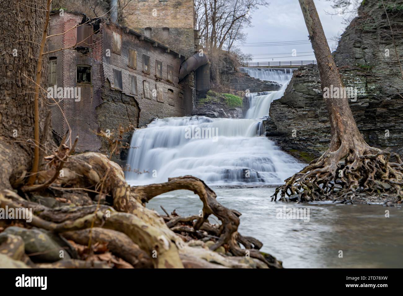 Abandoned Mill at Wells Falls, Businessman's Lunch Falls, on Six Mile ...