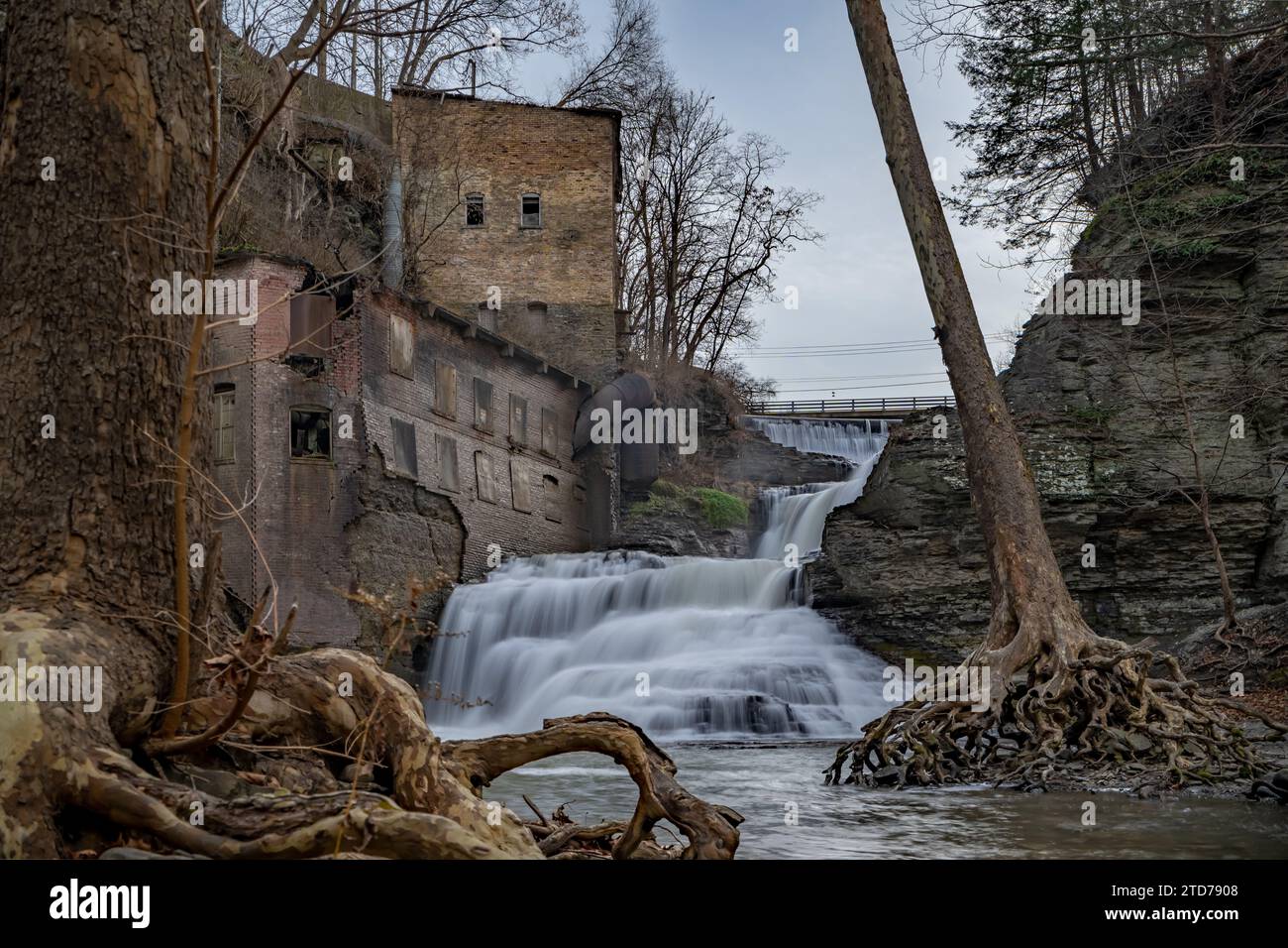 Abandoned Mill at Wells Falls, Businessman's Lunch Falls, on Six Mile ...
