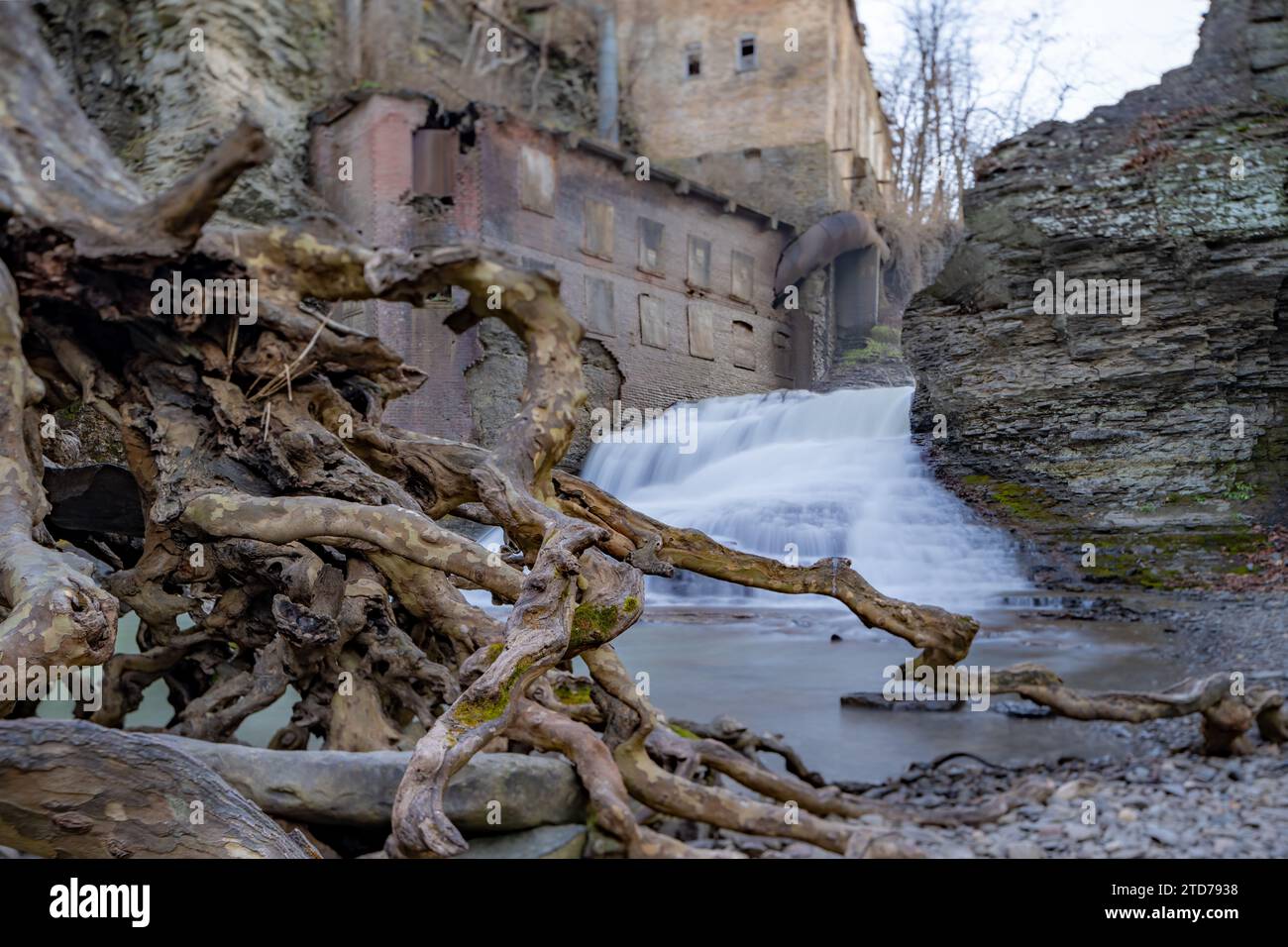 Abandoned Mill at Wells Falls, Businessman's Lunch Falls, on Six Mile ...