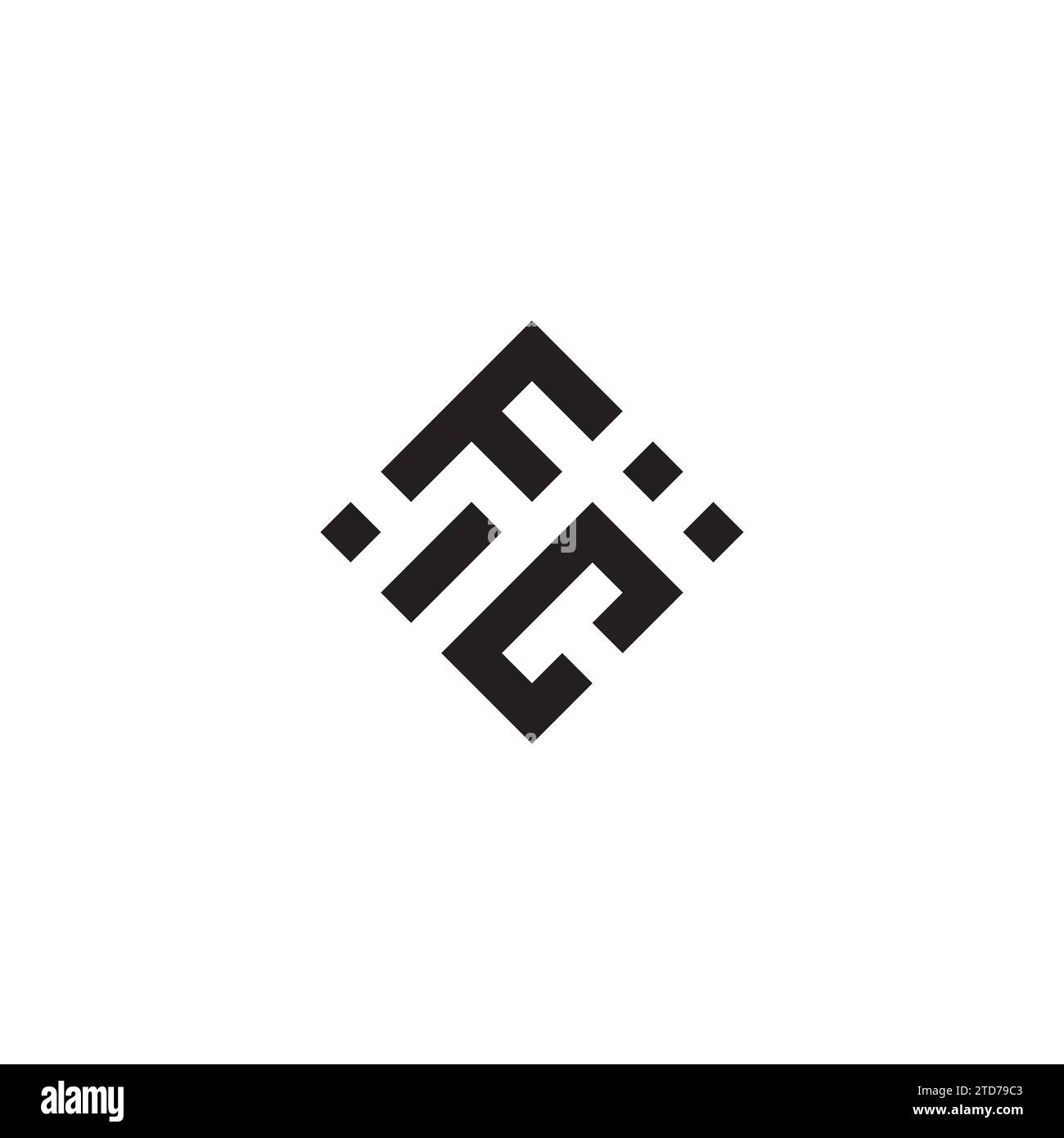 CF abstract geometric concept logo in high quality professional design ...