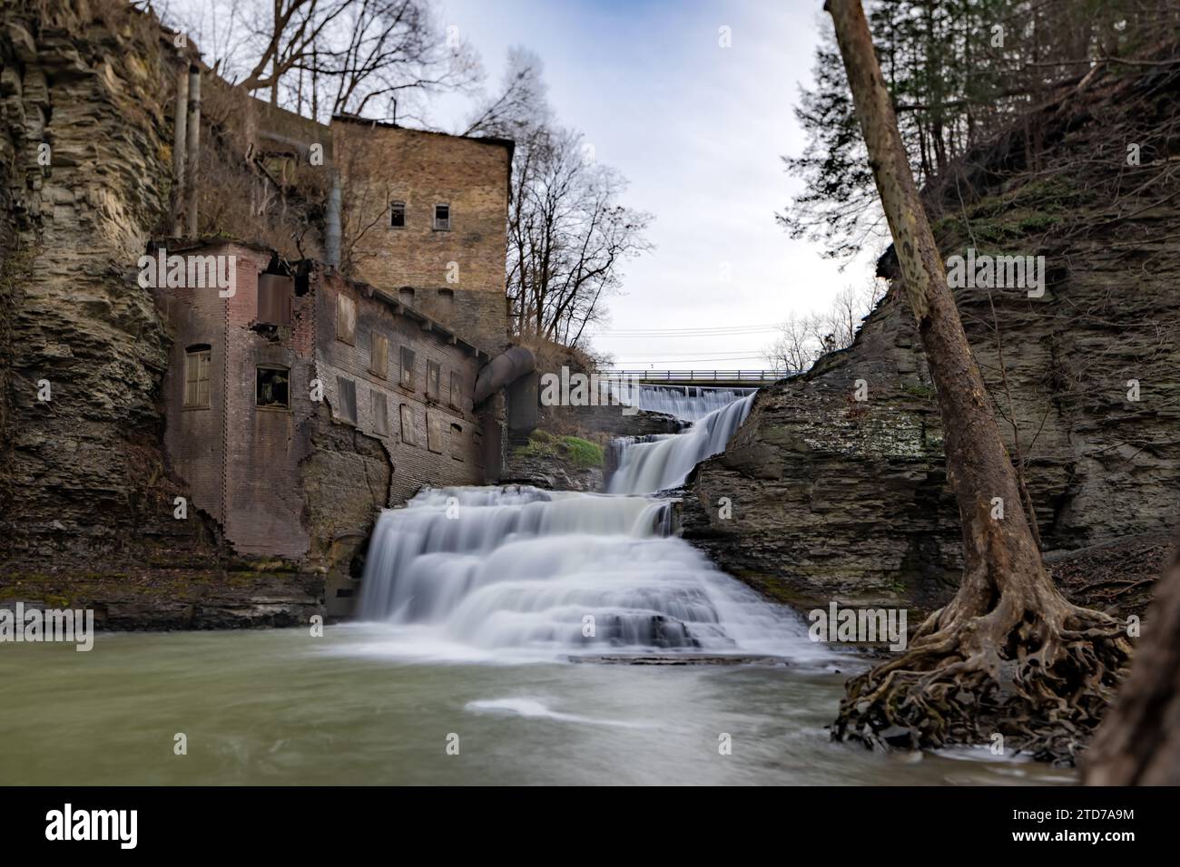 Abandoned Mill at Wells Falls, Businessman's Lunch Falls, on Six Mile ...
