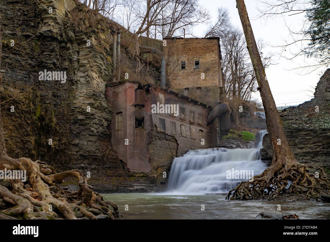 Abandoned Mill at Wells Falls, Businessman's Lunch Falls, on Six Mile ...