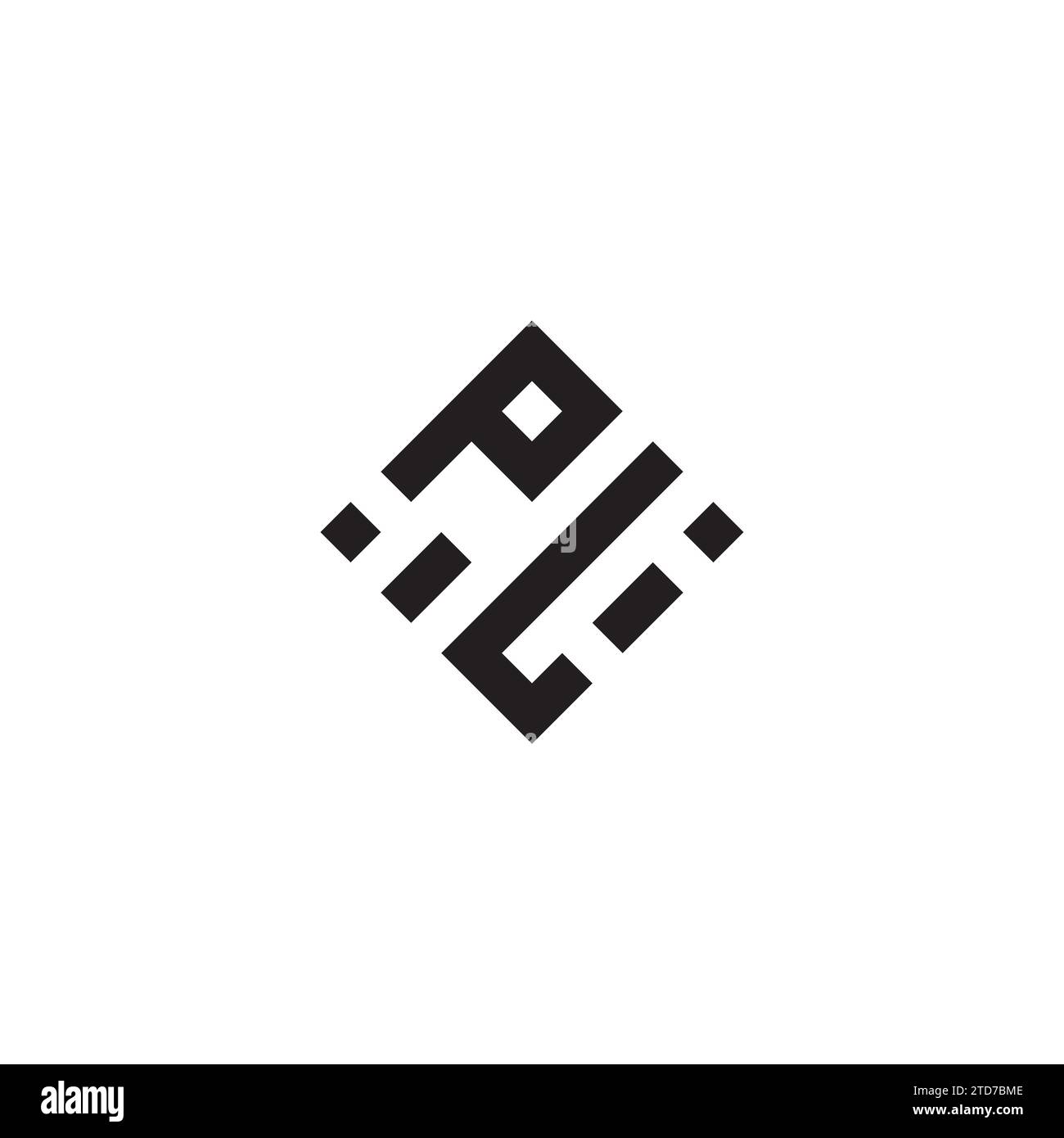 LP abstract geometric concept logo in high quality professional design ...
