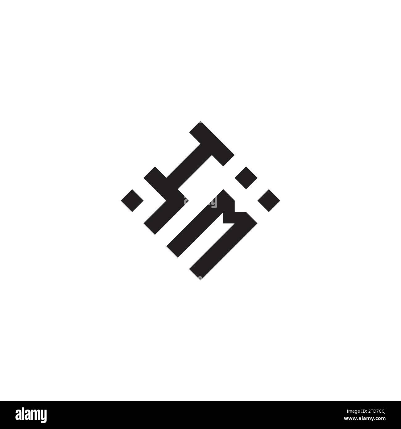 MI abstract geometric concept logo in high quality professional design ...