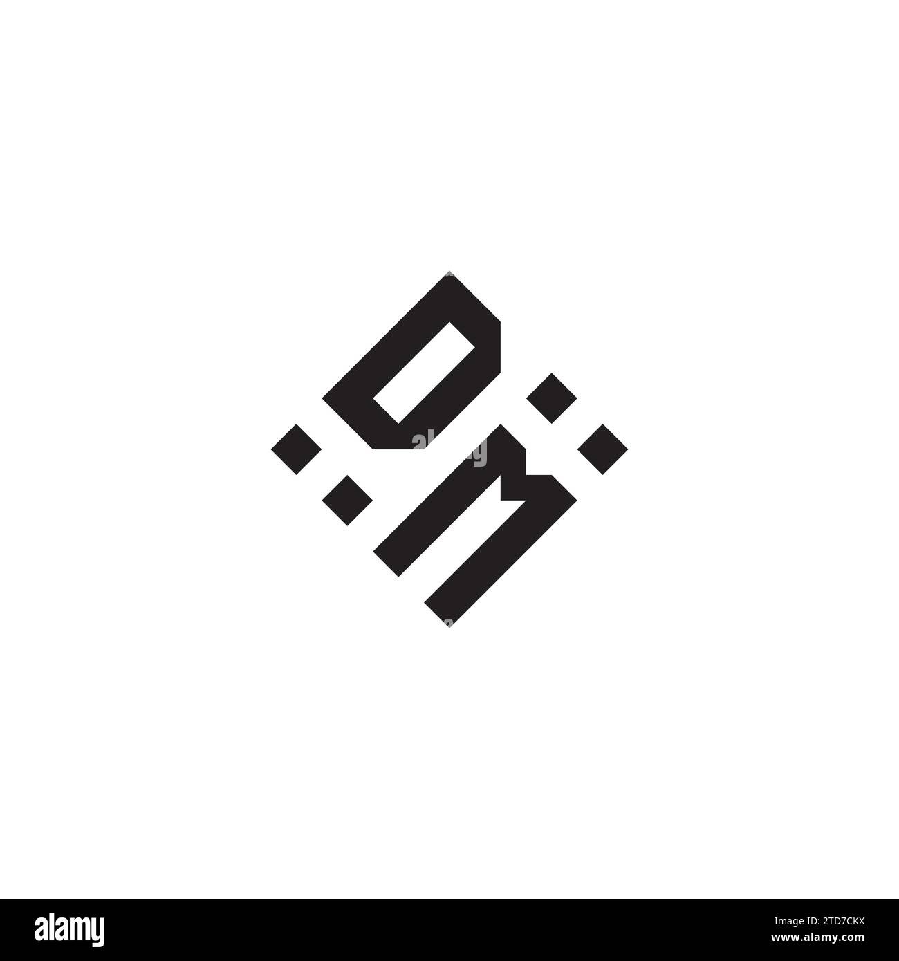 MD abstract geometric concept logo in high quality professional design ...