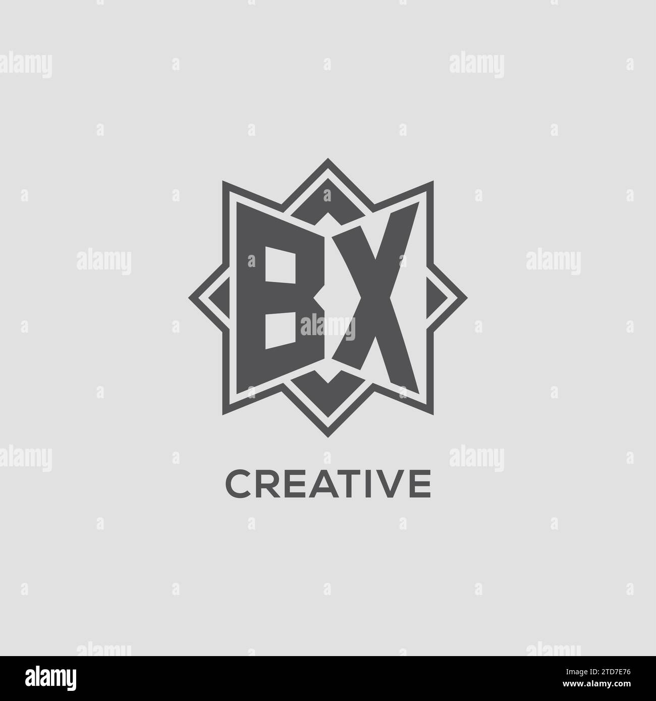 Bx minimal logo design hi-res stock photography and images - Alamy