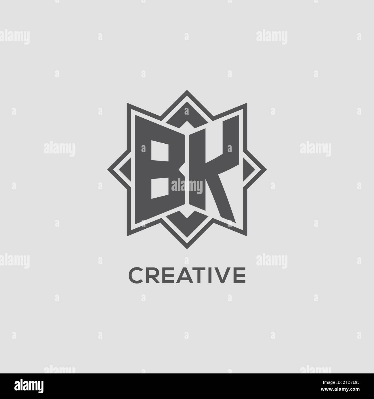 Bk initials logo hi-res stock photography and images - Alamy