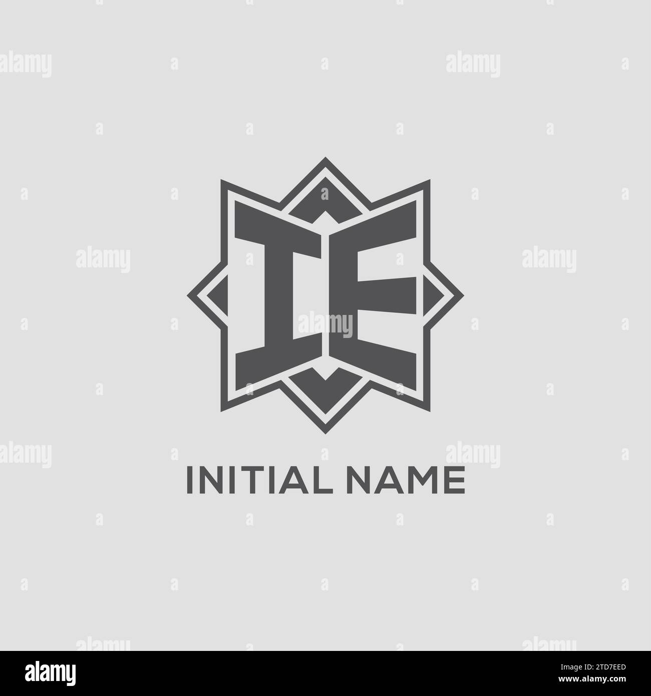 Initials ie Stock Vector Images - Alamy