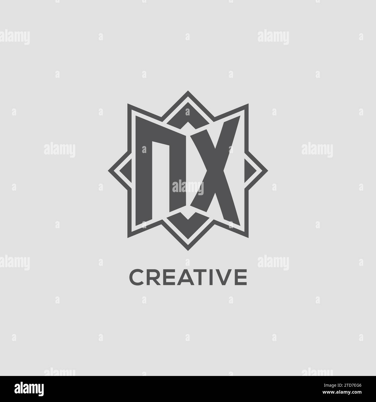 Nx minimal logo Stock Vector Images - Alamy