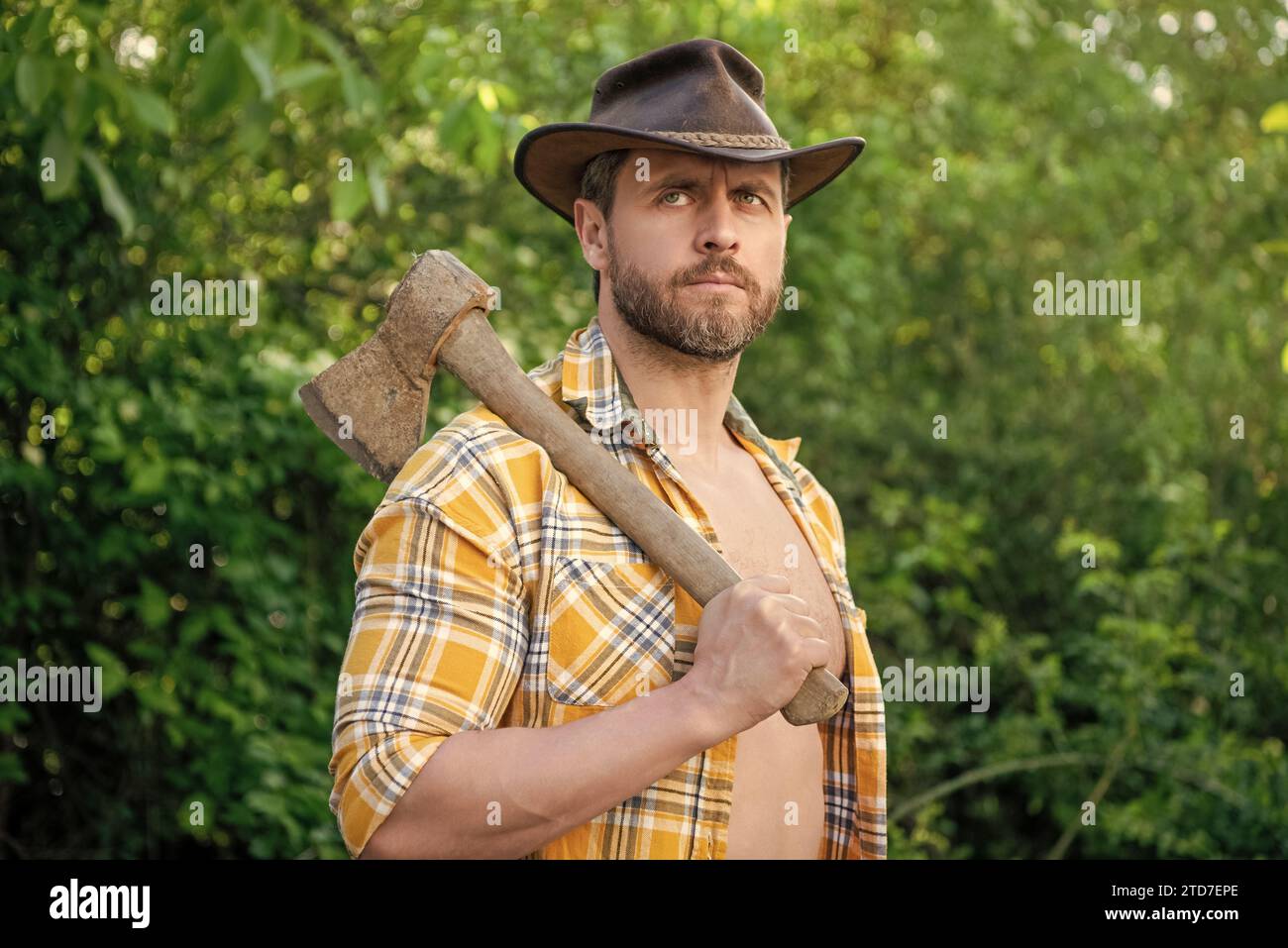 Cowboy axe hi-res stock photography and images - Alamy