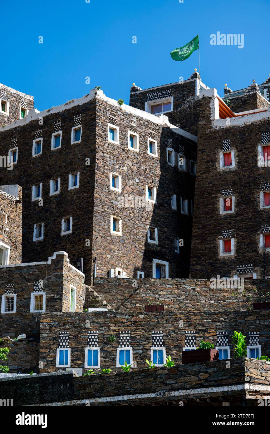 Rijal Almaa, Saudi Arabia - November 26, 2023: View of the central ...