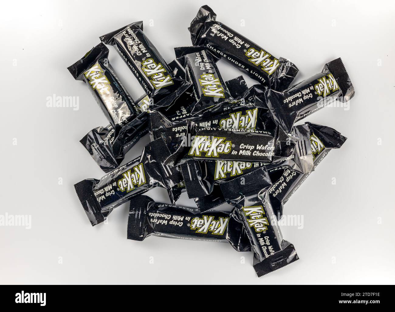 Denver, Colorado - December 13, 2023: Milk chocolate candy bars on a ...