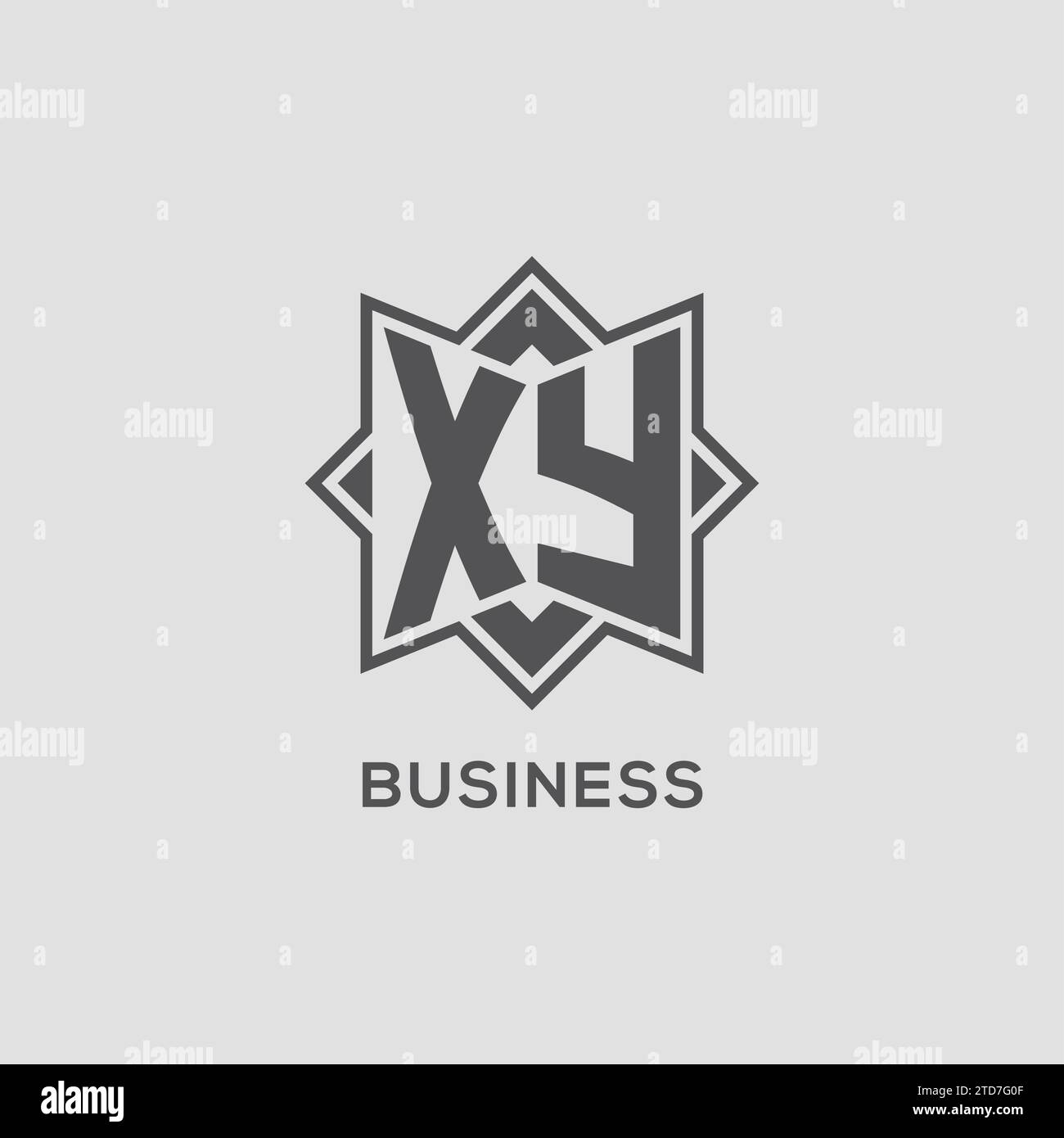 Monogram XY logo with eight point star style design vector graphic Stock Vector Image & Art - Alamy