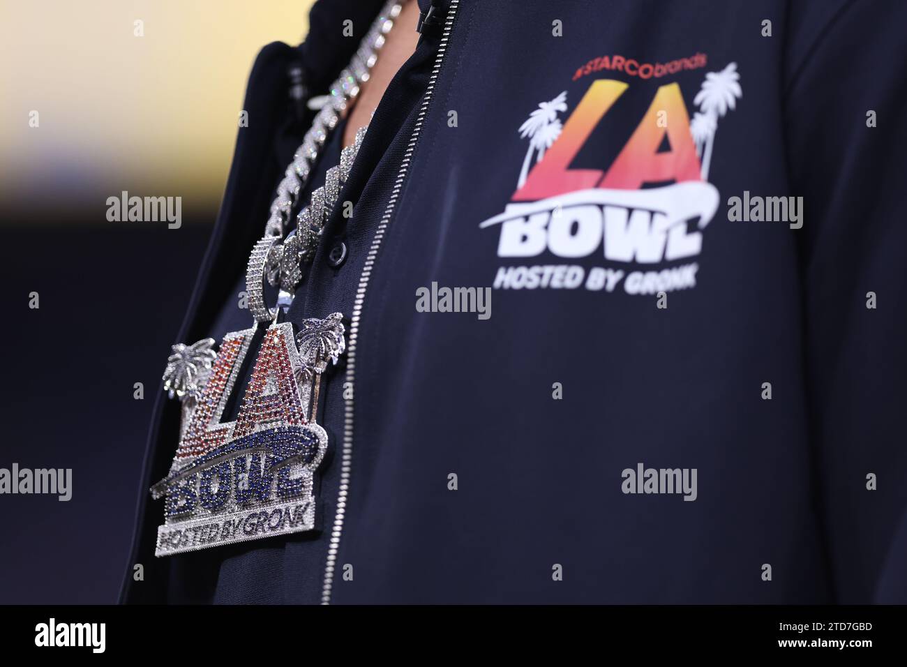 December 16, 2023, Los Angeles, California, USA: ROB GRONKOWSKI wears a ...