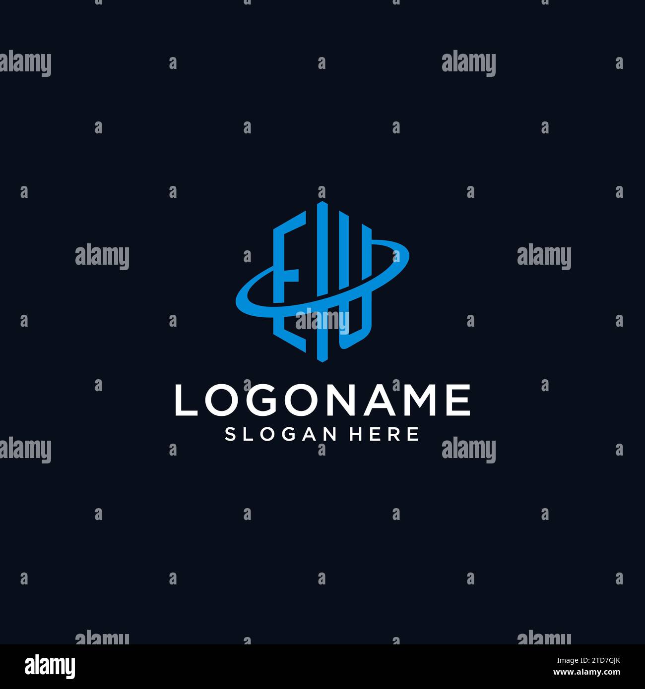 EU initial monogram logo with hexagonal shape and swoosh design ideas ...