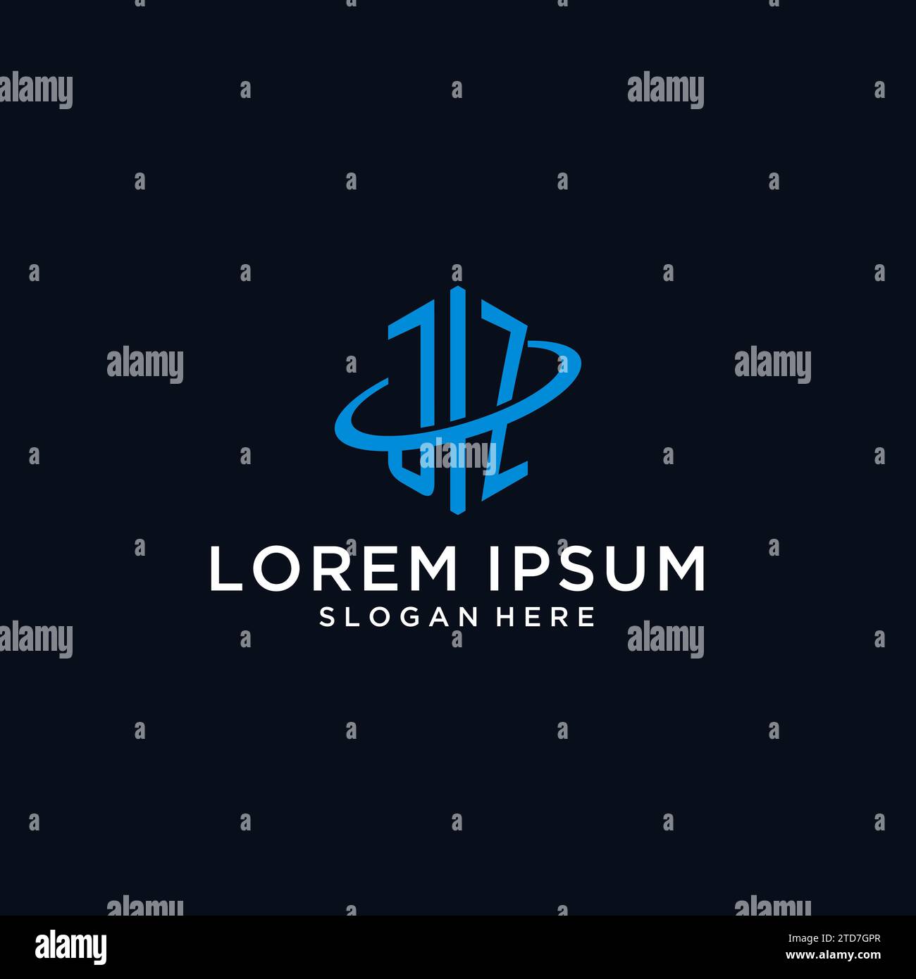 JZ initial monogram logo with hexagonal shape and swoosh design ideas ...