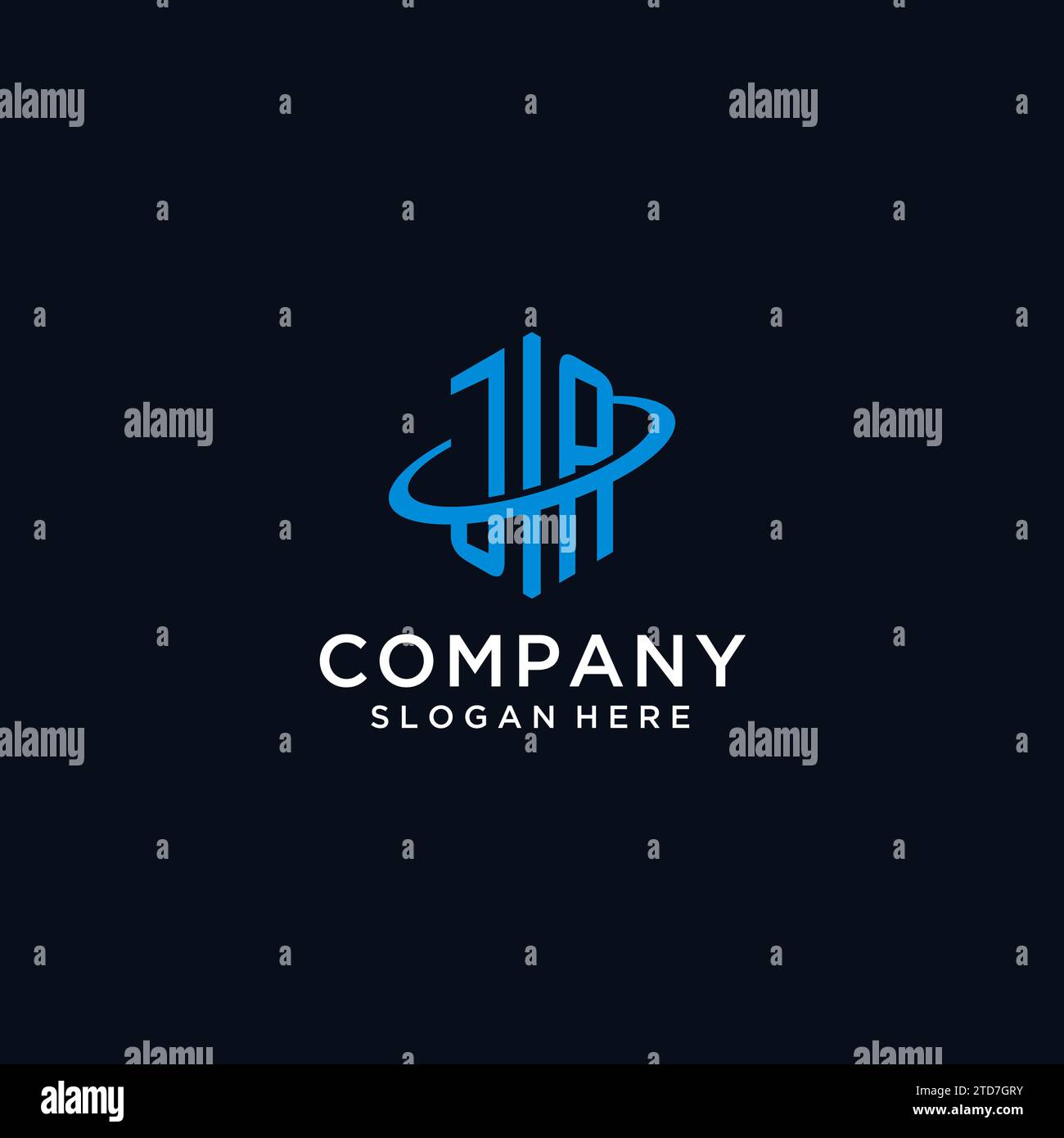 JA initial monogram logo with hexagonal shape and swoosh design ideas ...
