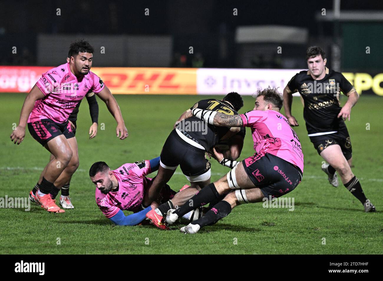 Anckle tap of USAP Perpignan player , during the EPCR CHALLENGE CUP ...