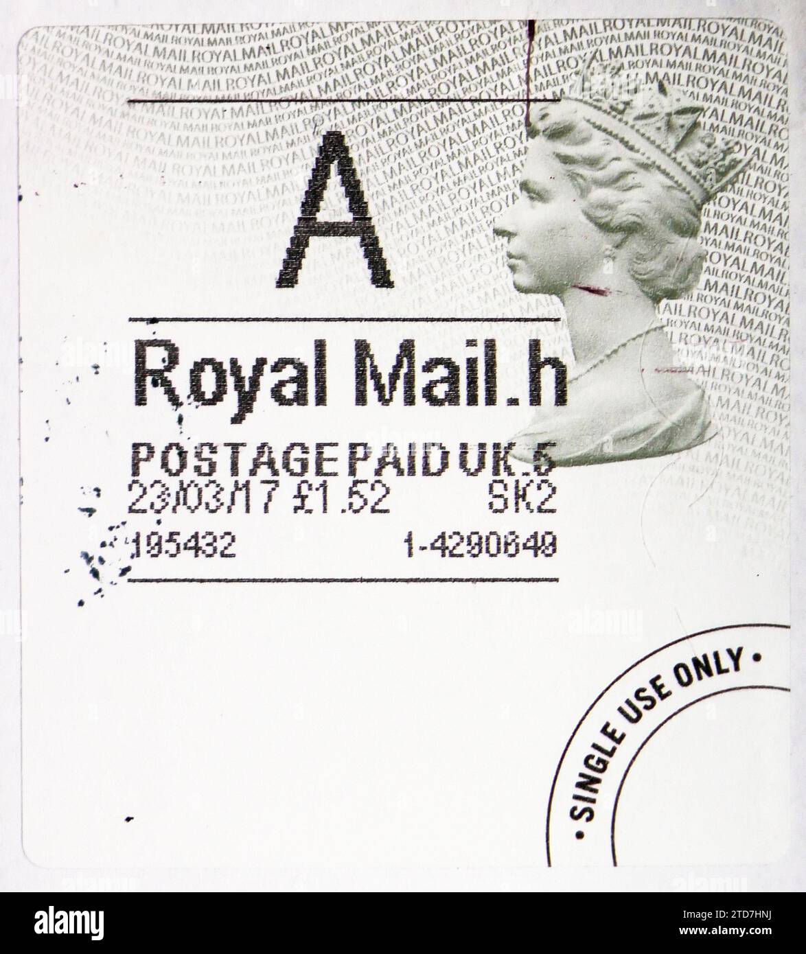 MOSCOW, RUSSIA - NOVEMBER 19, 2023: Postage stamp printed in United ...