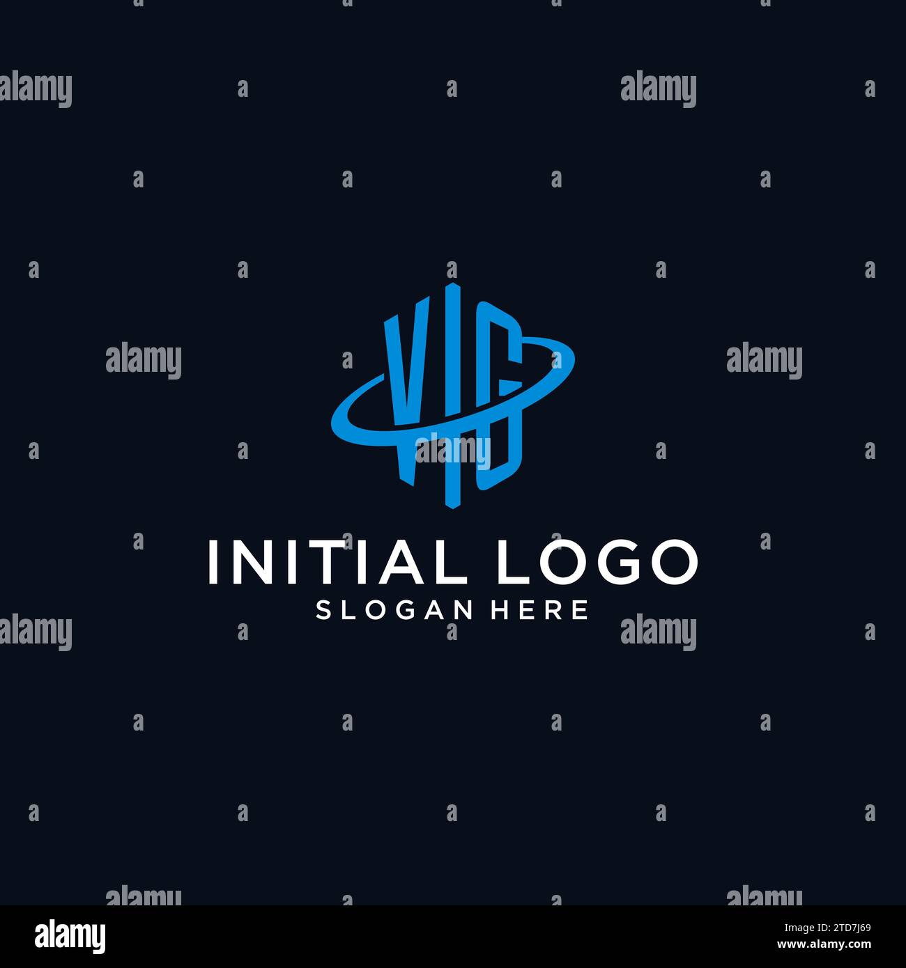 VG initial monogram logo with hexagonal shape and swoosh design ideas ...