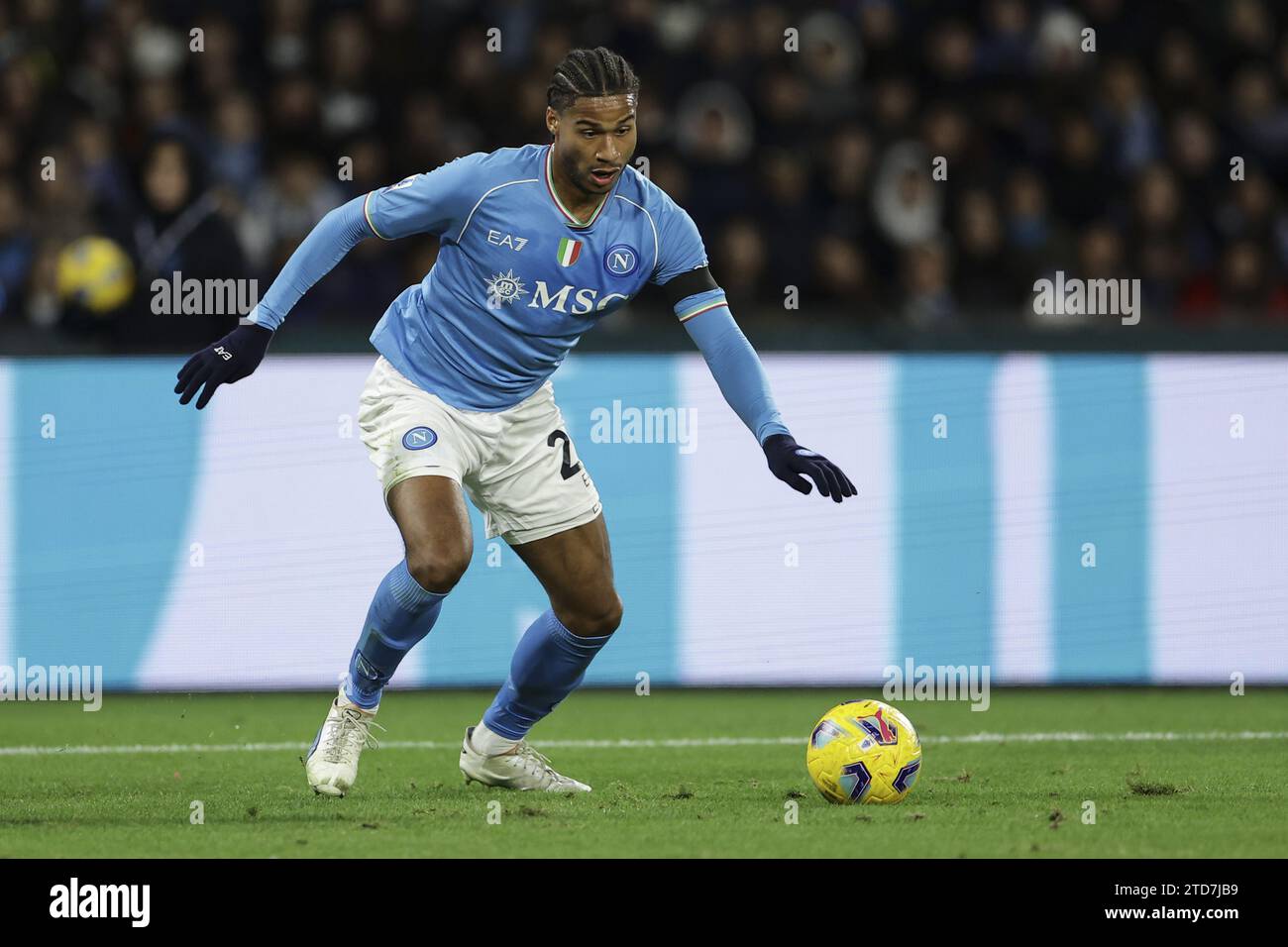 SSC Napoli's Swedish midfielder Jens-Lys Michel Cajuste controls the ...