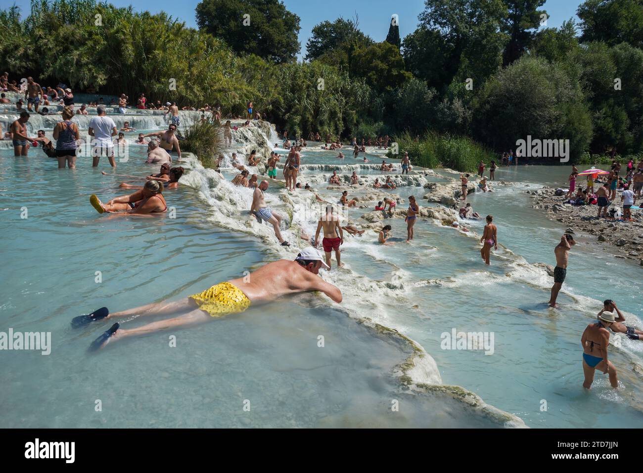 Saturnia Hot Springs, Tuscany, Italy Stock Photo - Alamy