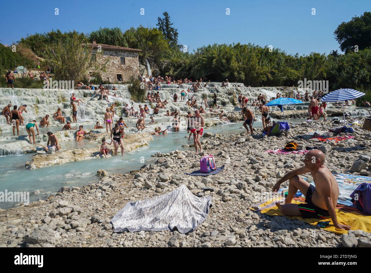 Saturnia Hot Springs, Tuscany, Italy Stock Photo - Alamy