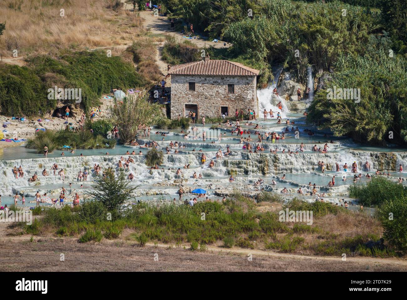 Saturnia Hot Springs, Tuscany, Italy Stock Photo - Alamy