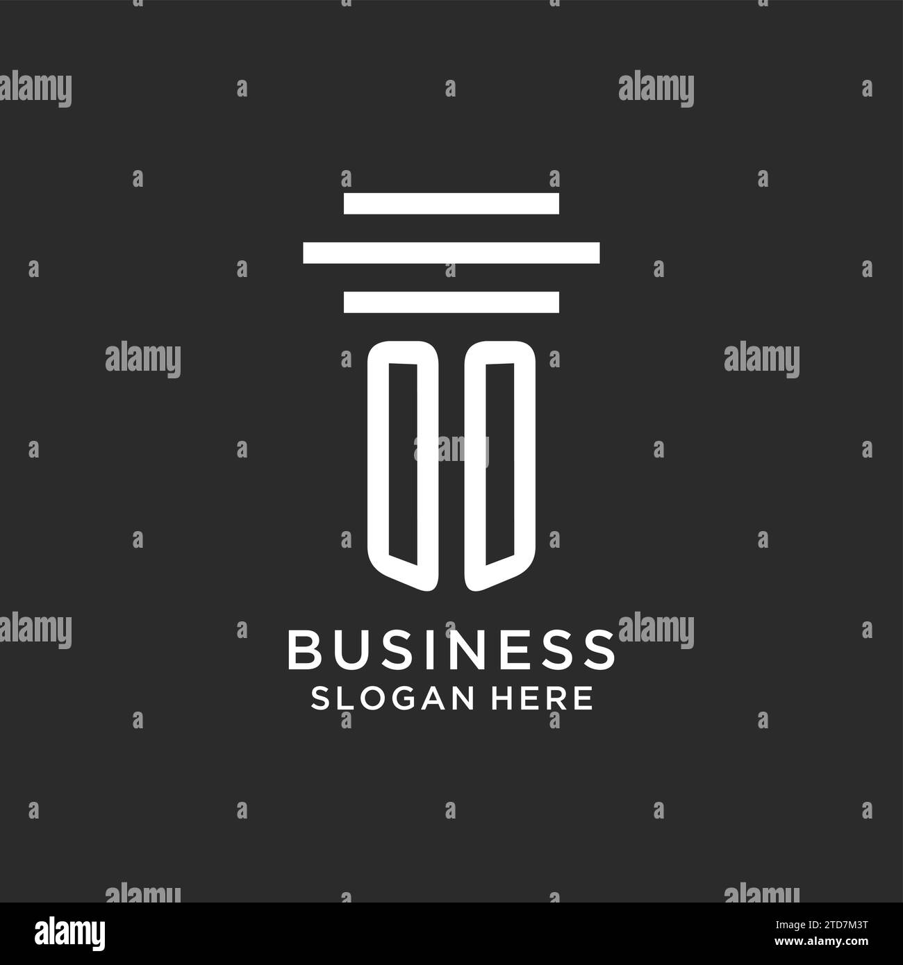 OO initials with simple pillar logo design, creative legal firm logo ...