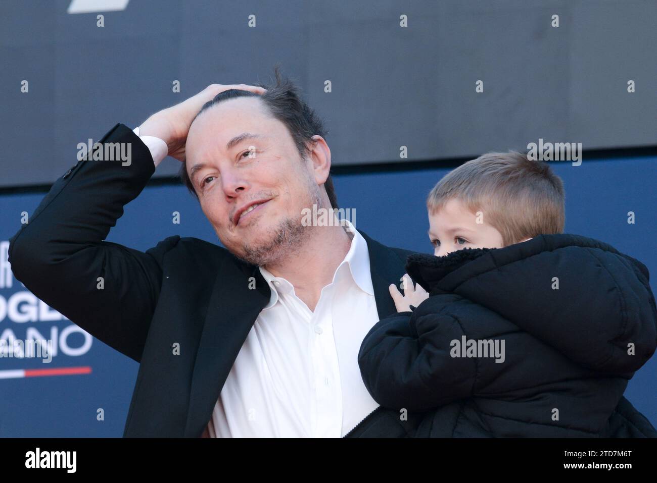 Rome, Italy. 16th Dec, 2023. December 16, 2023, Rome, Italy: Elon Musk ...