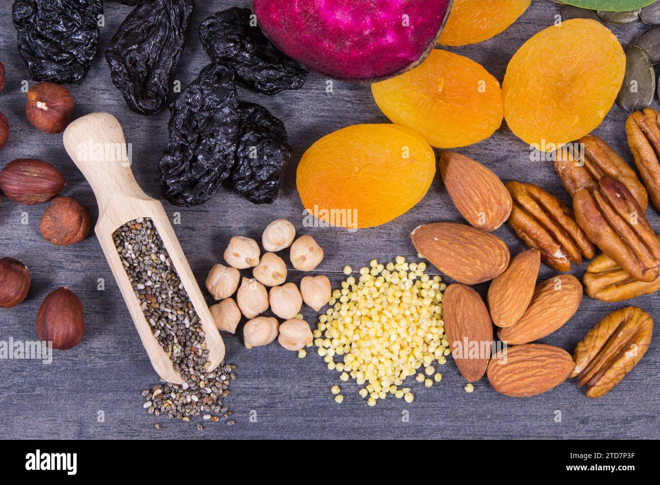 Healthy nutritious ingredients as source natural iron and other ...